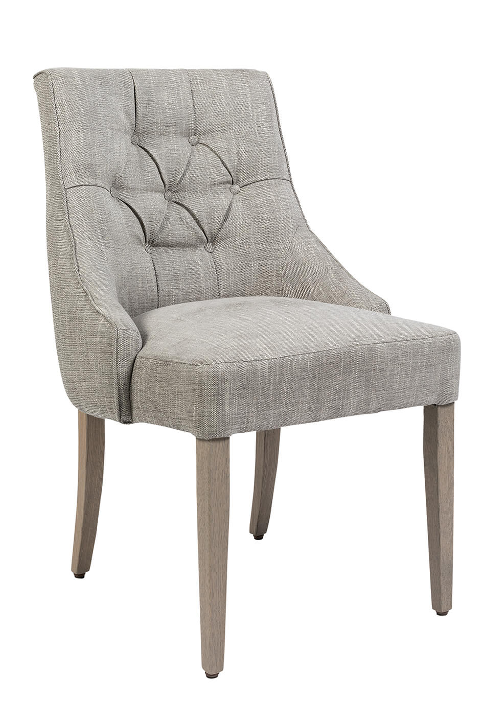 Chaise haut de gamme en cuir et tissu - La Monarde